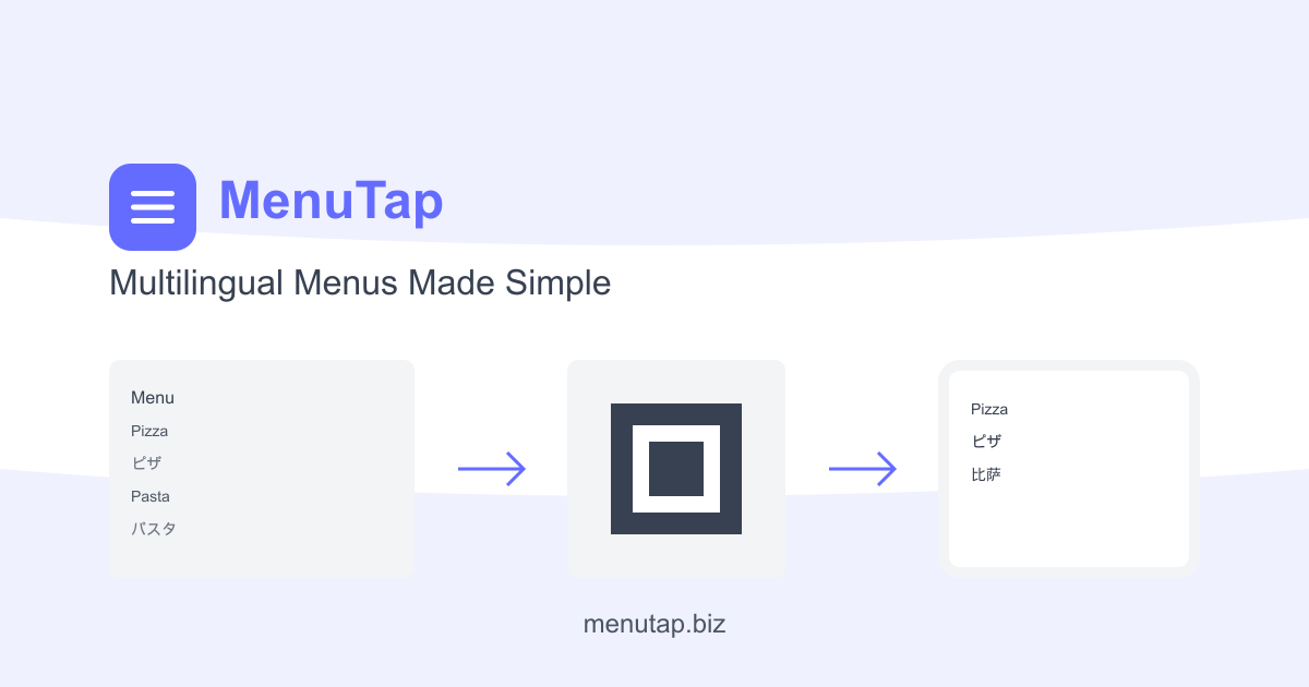 MenuTap - Multilingual Digital Menus for Restaurants